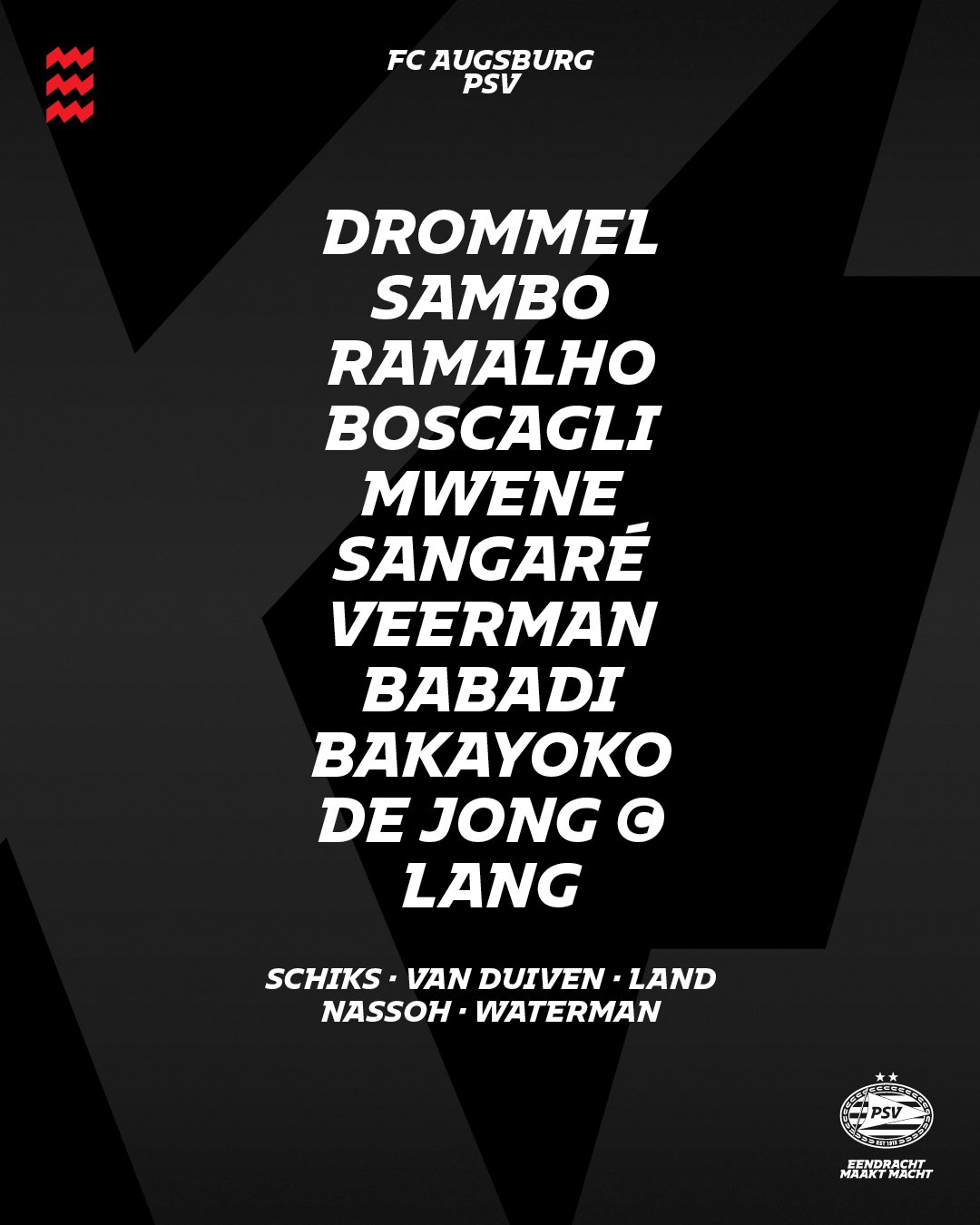 PSV on Twitter: "XI Take 1 🎬 2 x 75 min today, with two different teams #FCAPSV https://t.co ...