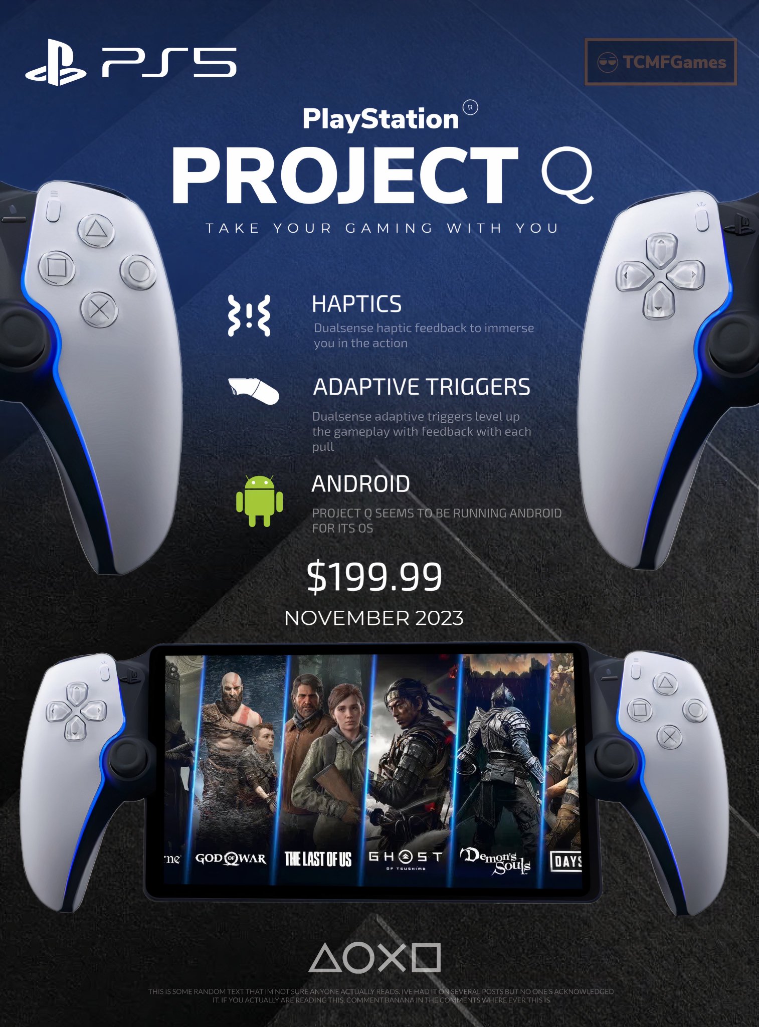 TCMFGames on Twitter: "PS5 Handheld PROJECT Q has leaked and will probably be able to run PSP ...