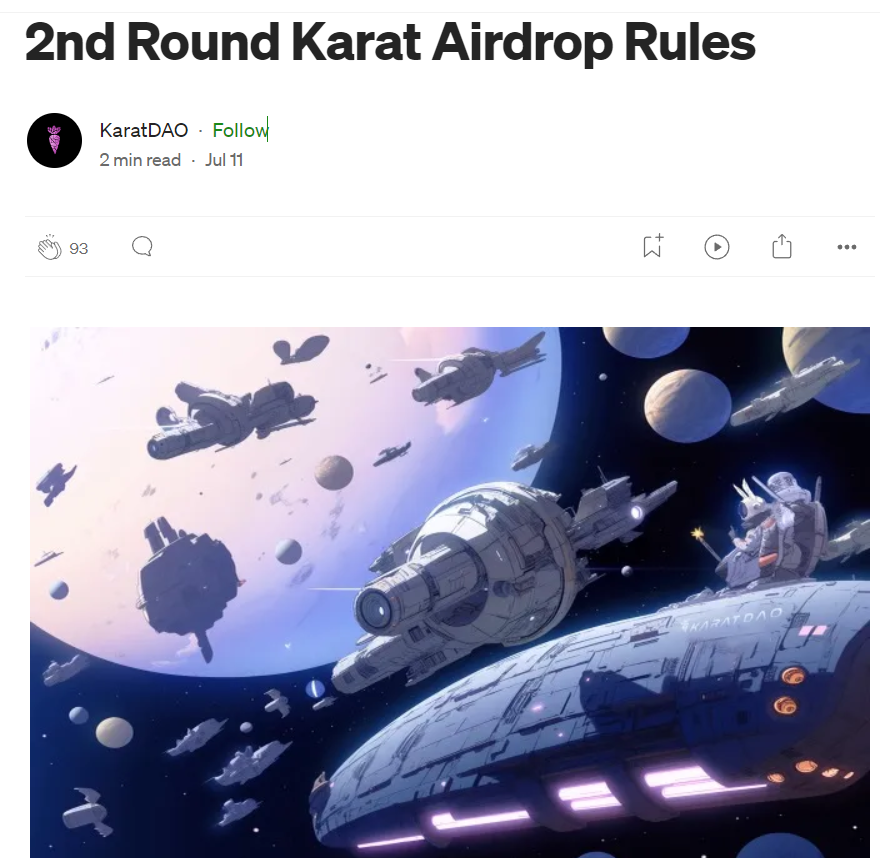 GA Crypto on Twitter: "🪂 #KAratDao 1st Airdrop Snapshot taken & Now Be Prepare for 2nd Airdrop 🥁 ...