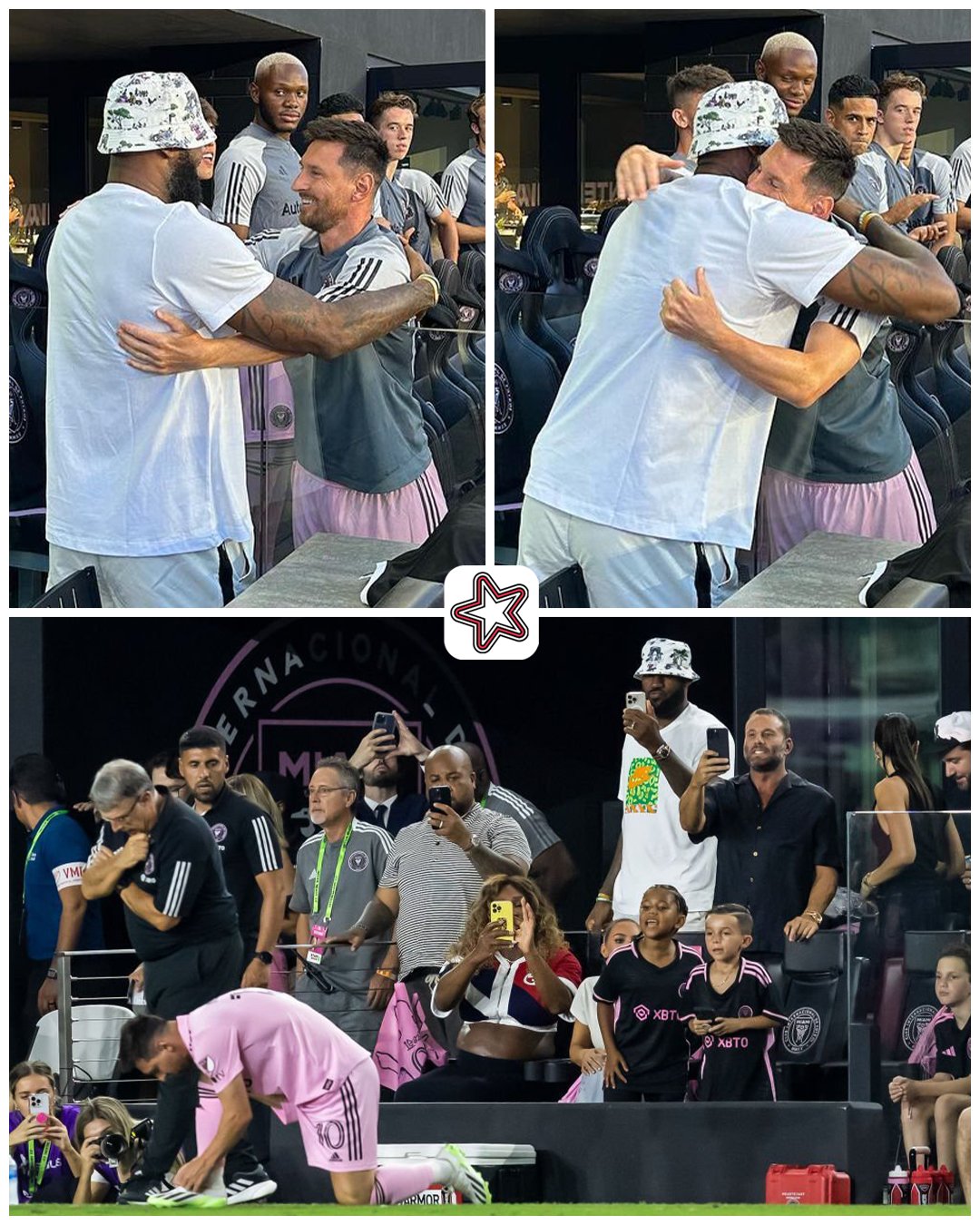 TRT Spor Yıldız on Twitter: "🐐LebRon 🫂 Messi🐐 👑 Kral, Arjantinli efsane Lionel Messi'yi Inter ...