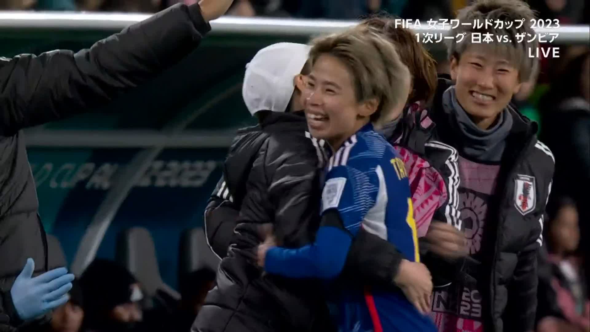 NHKサッカー on Twitter: "【BS1で放送中!速報動画！】 FIFA女子ワールドカップ GOOOOOAL!!!!! 日本が追加点！ 後半10分 オフサイドが続いた 田中美南選手が ...