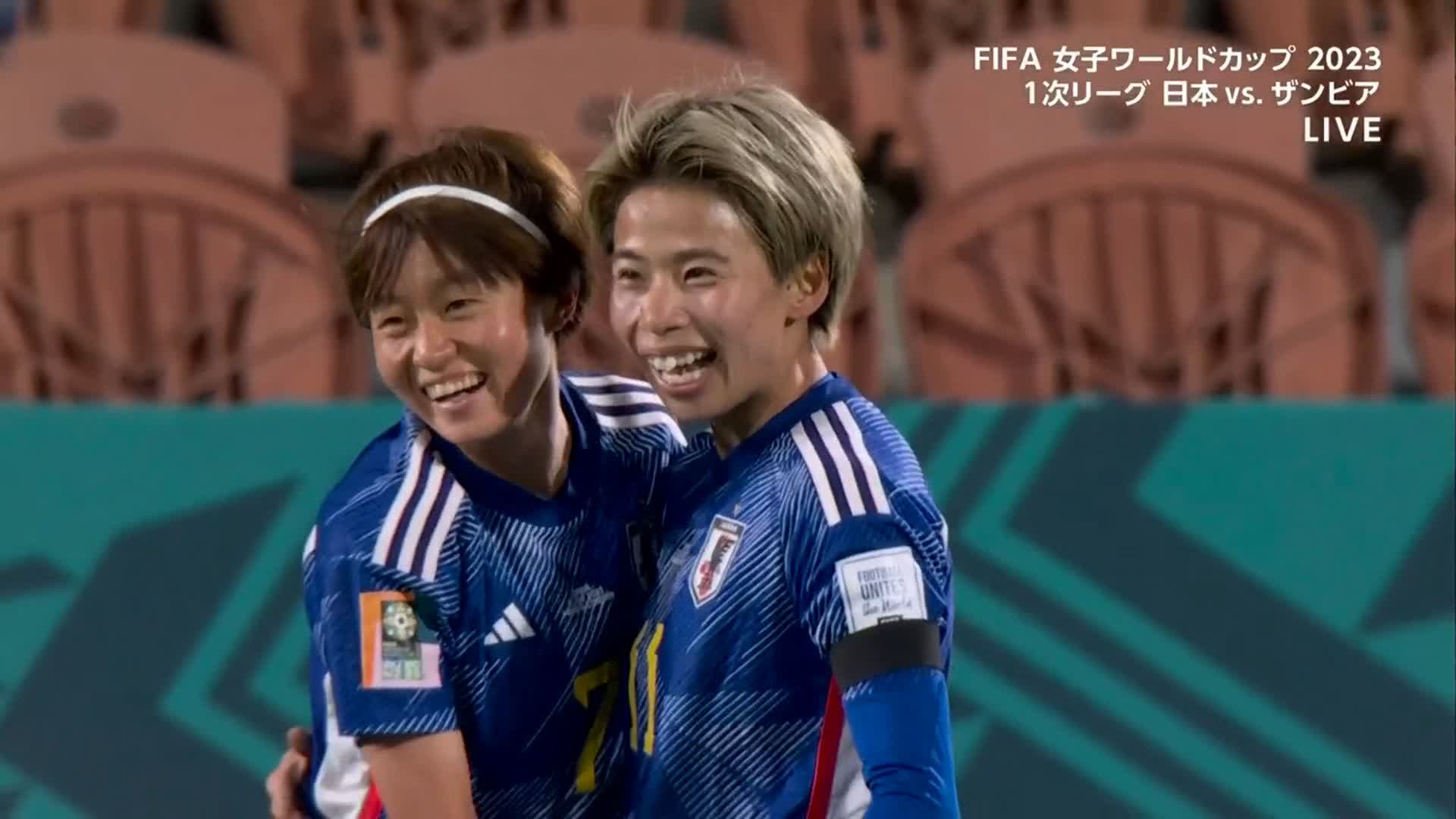 NHKサッカー on Twitter: "【BS1で放送中!速報動画！】 FIFA女子ワールドカップ GOOOOOAL!!!!! 日本が3点目！ 後半17分 ラインぎりぎりからの折り返しを ...