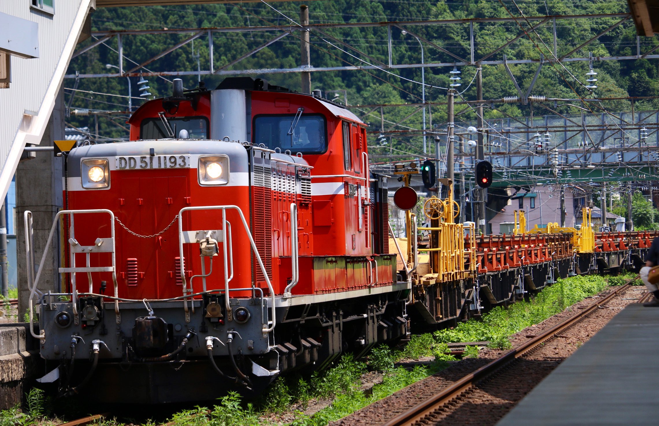 K.S. on Twitter: "2023/07/22 今庄駅にて 工9589レ (金沢工臨) DD51-1193+ロンチキ10b 13時31分着 次の撮影場所で撮りたいこともあって入線のみ ...