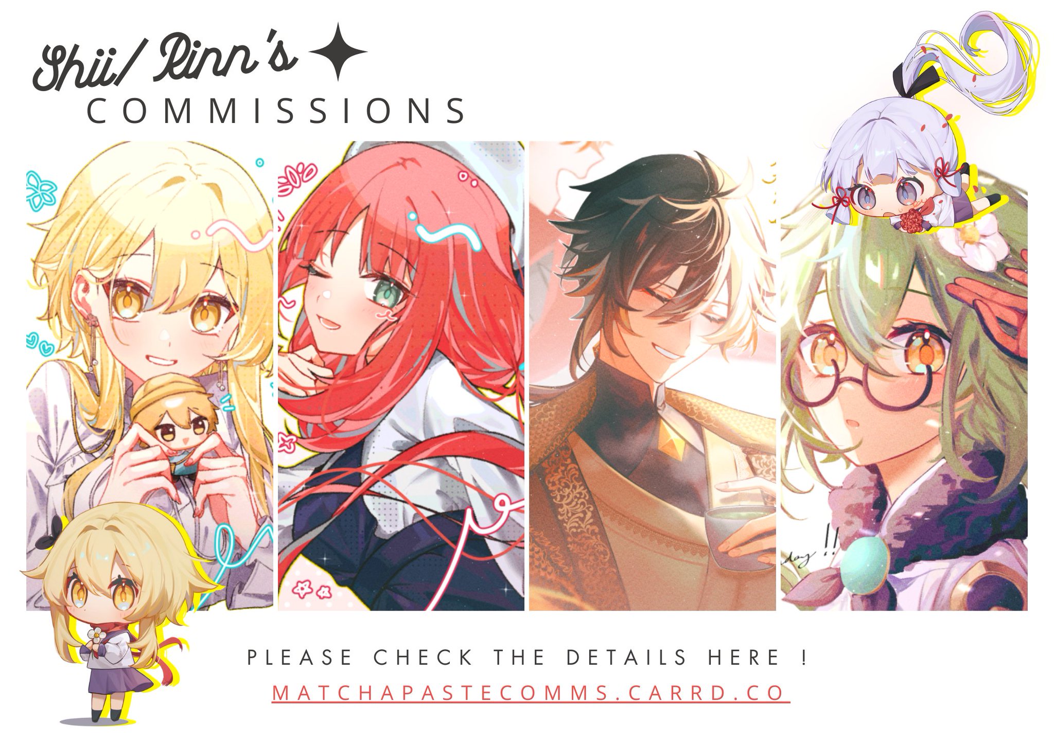 Rin comms closed on Twitter: "RTs are appreciated🫡 ️ Hello! My commission is open for 3 slots ...