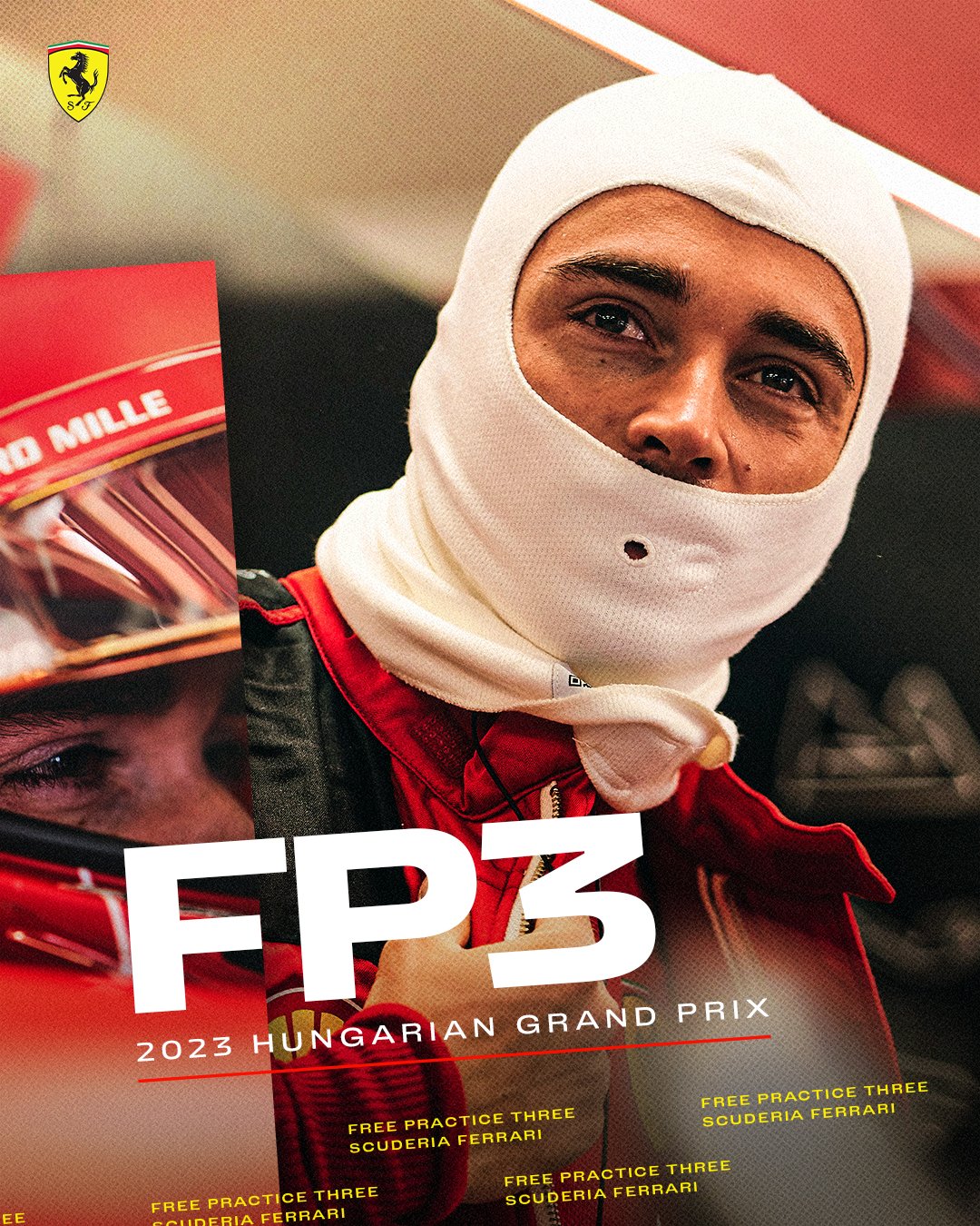 Scuderia Ferrari on Twitter: "Ready to roll for FP3 in Budapest 🟢 One more hour of running ...