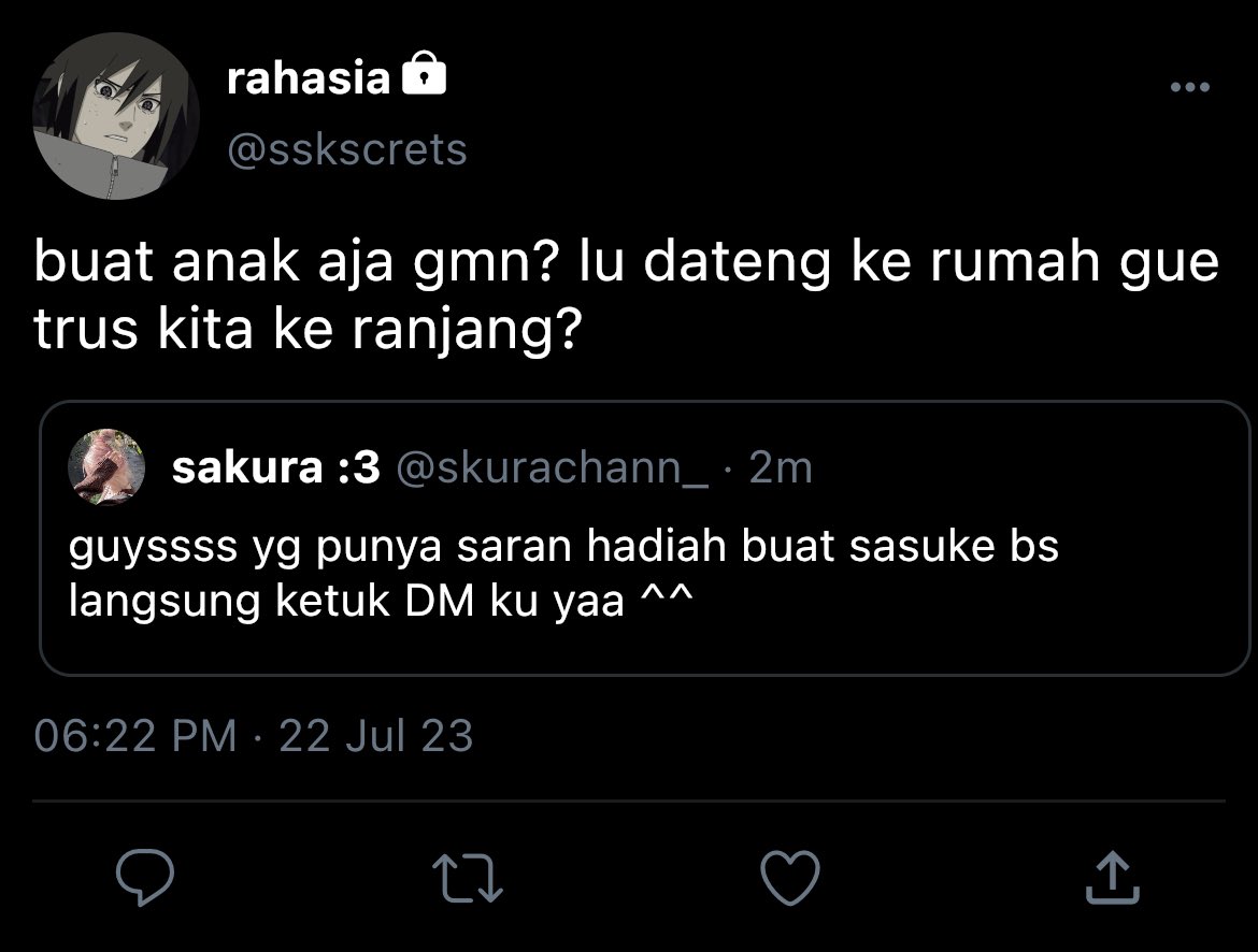 ssf! 🍅🌸🥗 on Twitter: "ssf! 🔞 warning nsfw 🔞 ada yang mau au smut sasuke ...