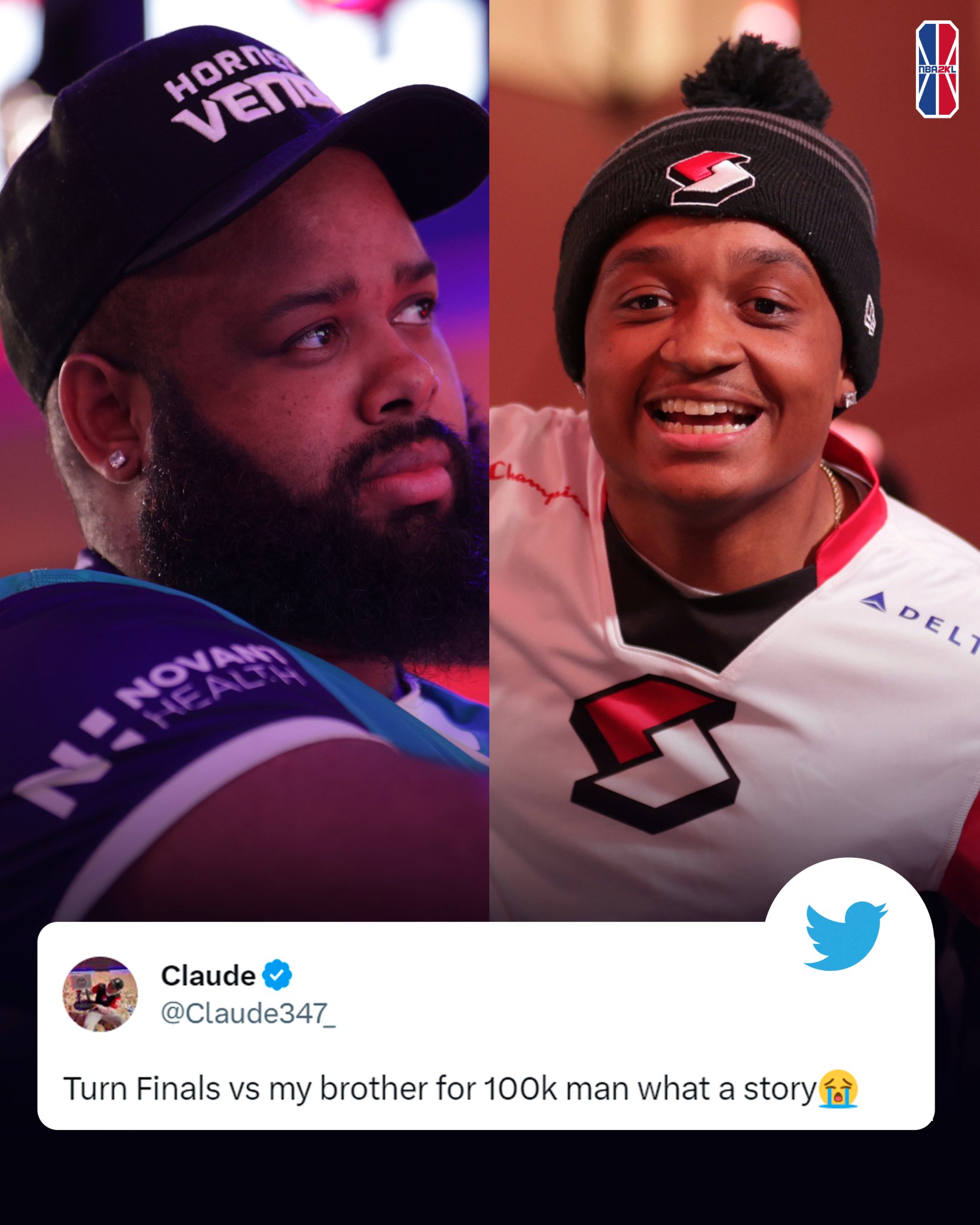 NBA 2K League on Twitter: "2 brothers. 2 teams. 1 chip up for grabs ...