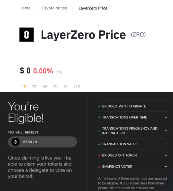 Xremlin on Twitter: "🚨 LayerZero token shows up on Binance! A huge indicator of the approaching ...