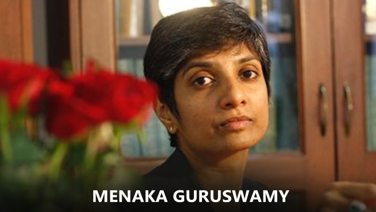 Senior Advocate Menaka Guruswamy will soon be delivering the Dr. TK ...