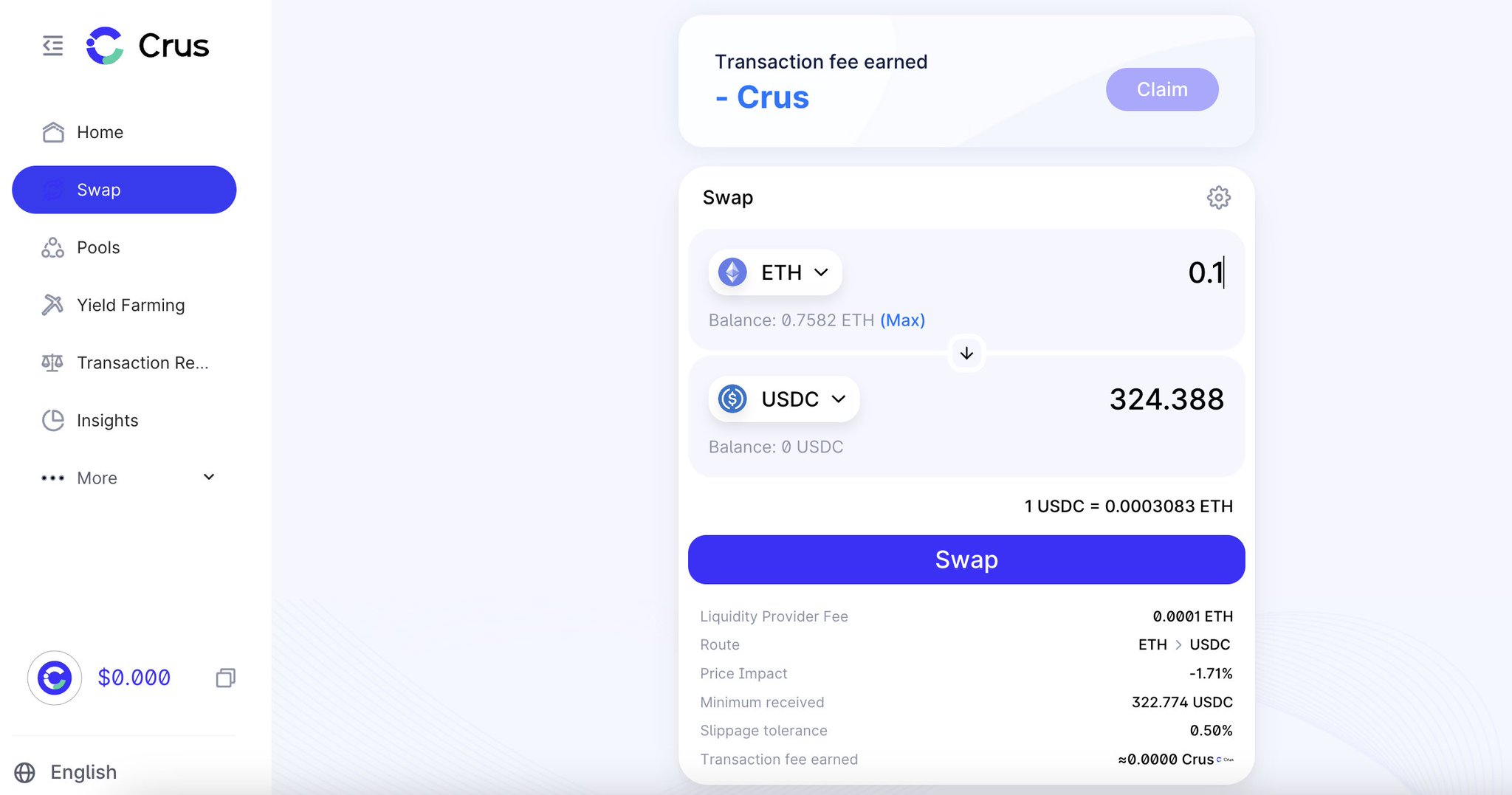 葡萄🍇║271.nft on Twitter: ".@CrusSwap beta版本在zks Era主网上线 CrusSwap是具有灵活的流动性管理和优化的交易路径的DEX，无需许可和无需信任 ...