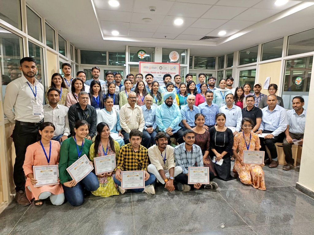 Dean, Faculty of Science on Twitter: "Valedictory of 3 Days Training Program on Nanomaterials ...