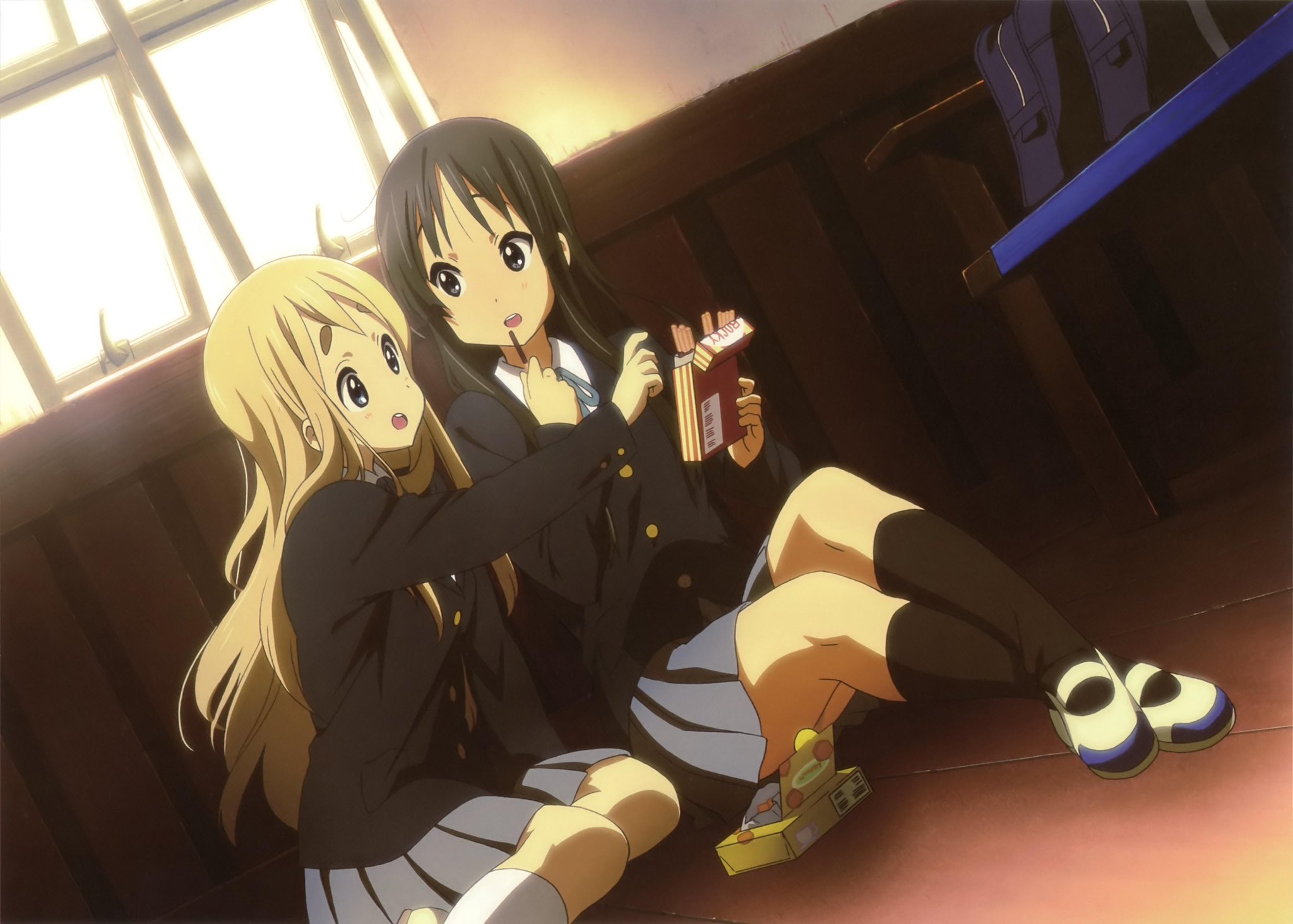 Julian on Twitter: "Rare Mio x Mugi official art. I wish we got more https://t.co/PmA80beUgD ...