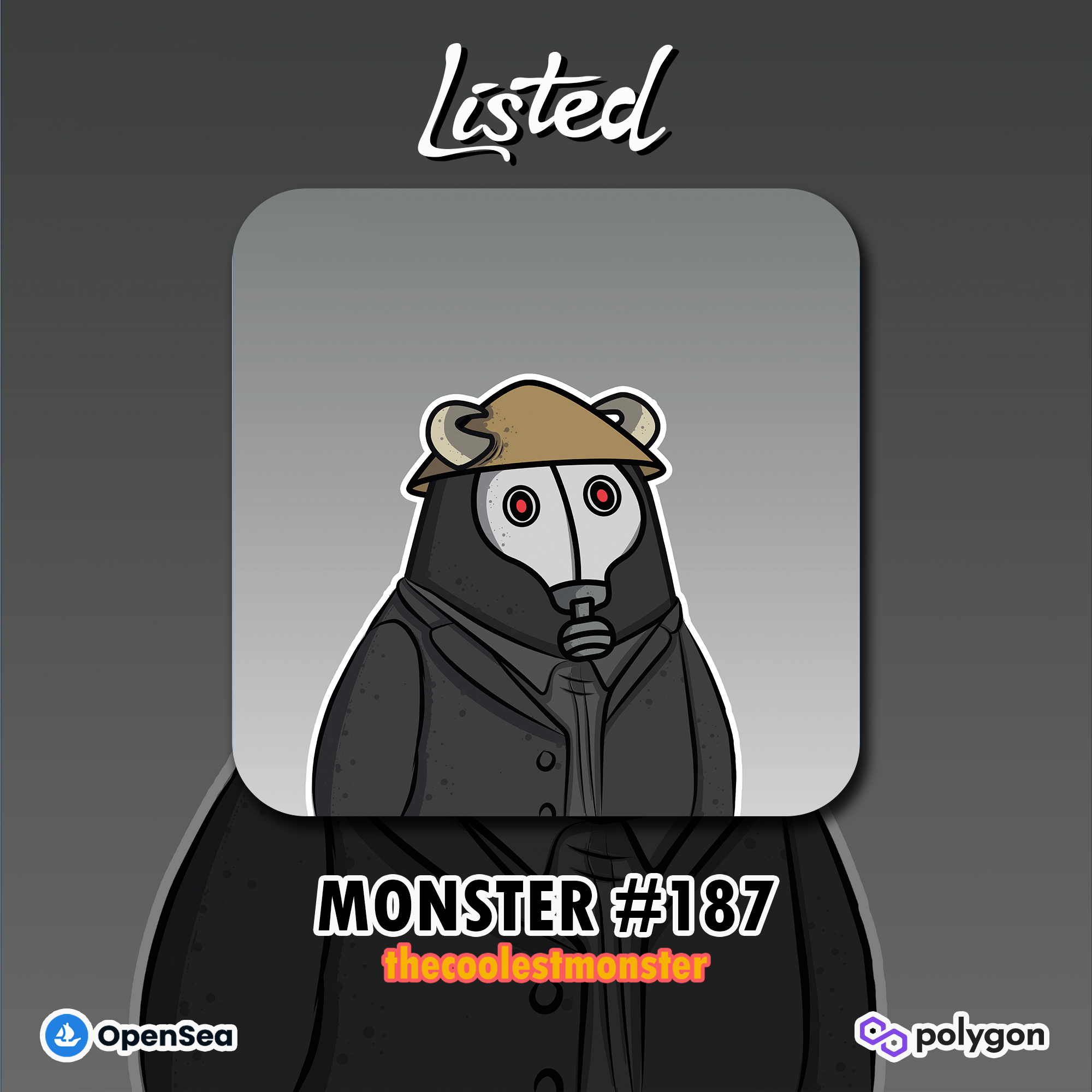 The Coolest Monster NFT X Monster Troops on Twitter: "LISTED! Monster #187 Inspired by ...