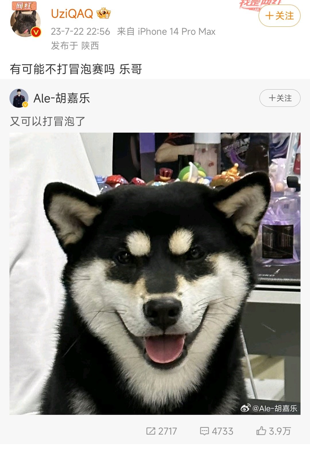 LPL Fanclub on Twitter: "Uzi quoted Ale's post: "So Brother Ale is telling me that it was ...