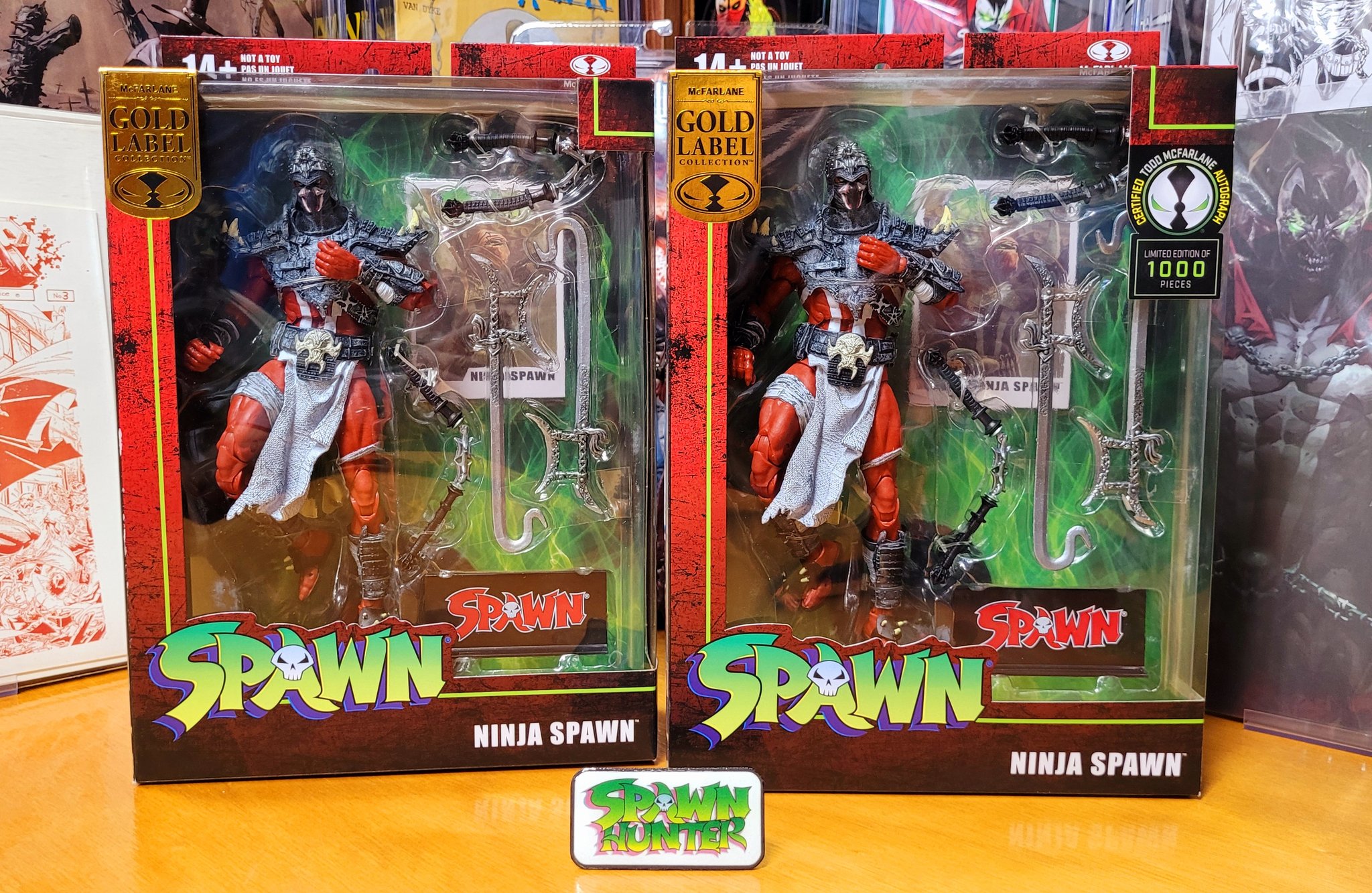 SpawnHunter on Twitter: "It's the signed vs. the unsigned! Featuring the newly-released Ninja # ...