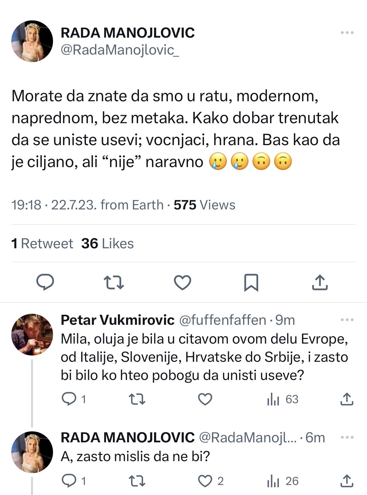 Iskra on Twitter: "Rada - žena koja sumnja u sve, samo nikako da posumnja u svoju inteligenciju ...
