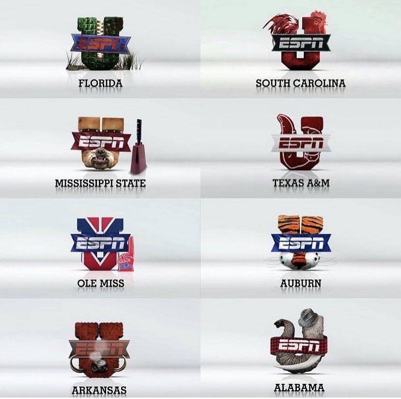 Saturday Down South on Twitter: "Who had the best ESPNU logo in the SEC? https://t.co/GeEgm0qZtT ...