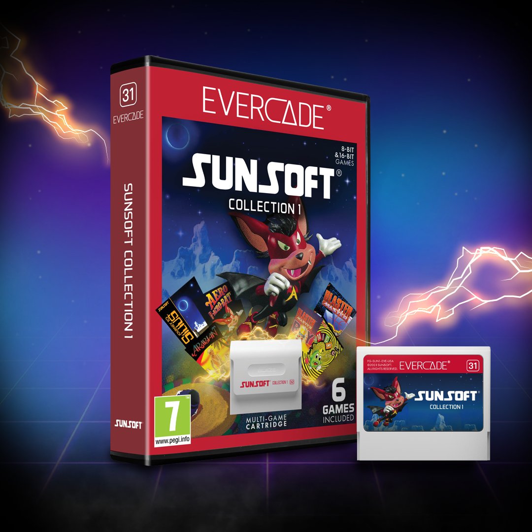 Evercade on Twitter: "Sunsoft Collection 1 brings 6 great retro games to Evercde including the ...