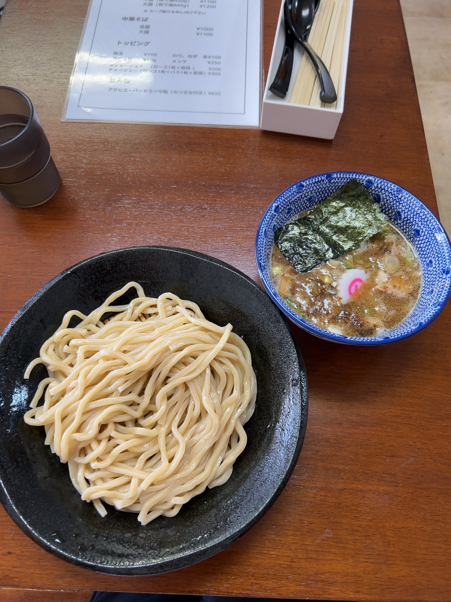 havanamoon on Twitter: "TSUKEMEN-HUKU@辻堂。つけめん（並盛）980円。 6/13オープン、つけ麺の某有名店ご出身。スタアト跡地でワンオペ。 スープは素材の ...