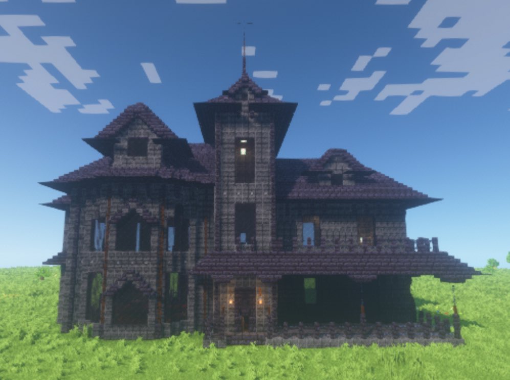 Minecraft Gothic Manor Gothic Medieval House 2 Blueprints For