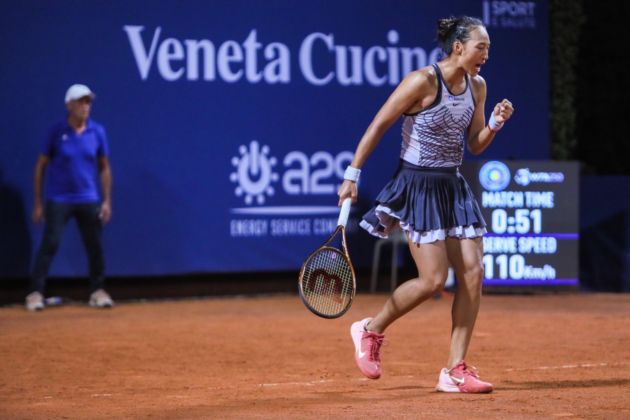 wta on Twitter: "Finals for Zheng 💪 Zheng defeats Sherif 6-4, 4-6, 6-1 for her first final of ...