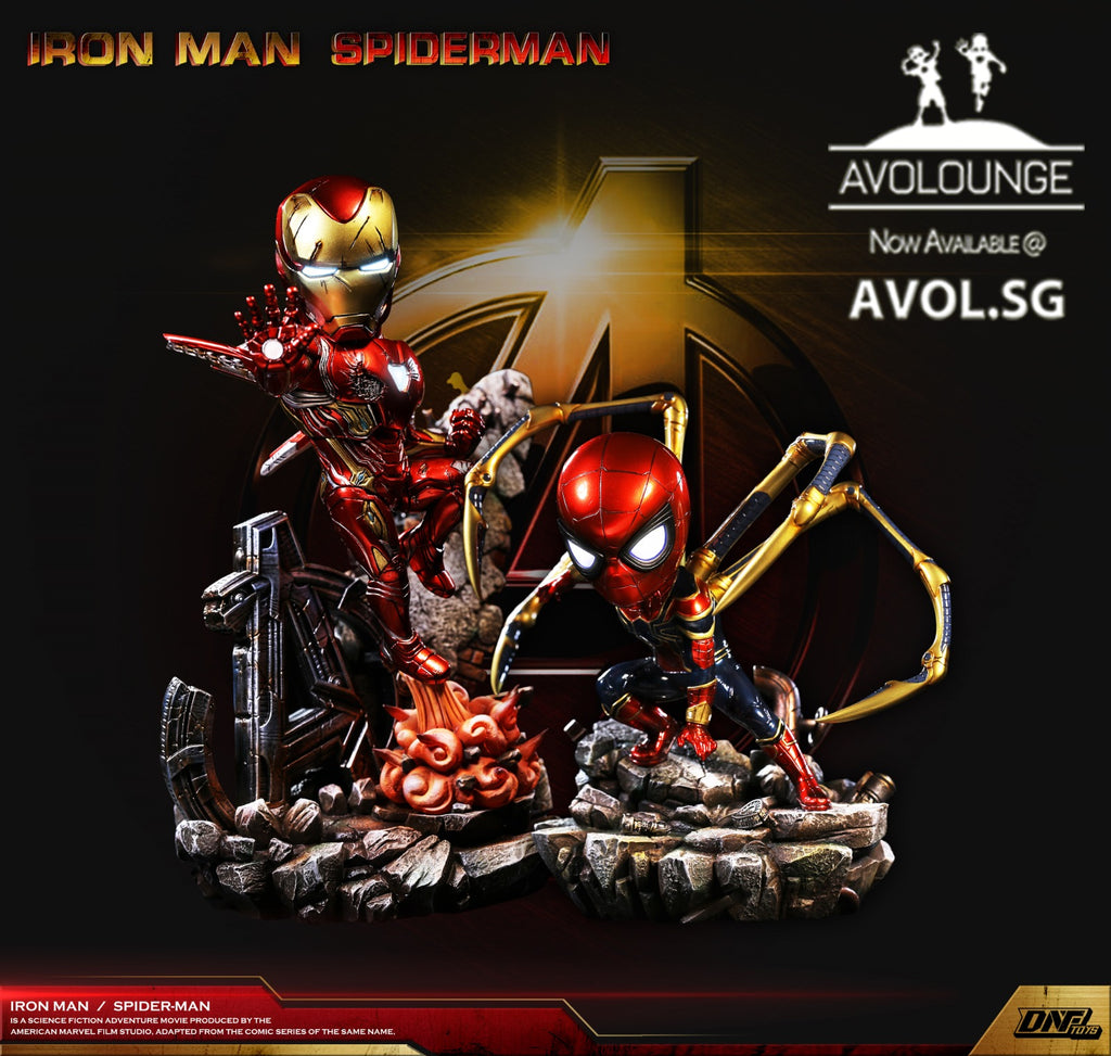 Avolounge Singapore on Twitter: "😍 DNF Studio - Iron Man and Iron Spidey 😍 by Avolounge starting ...