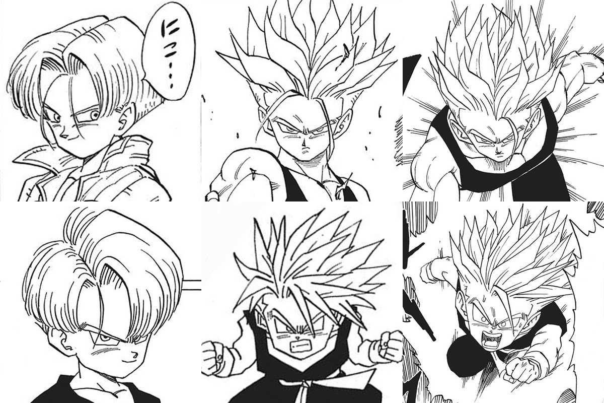 How To Draw Super Saiyan Kid Trunks