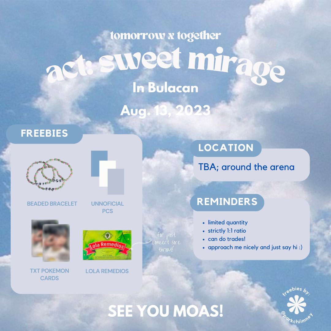 bri ⁷ is seeing txt on Twitter: " txt act: sweet mirage freebies this ...