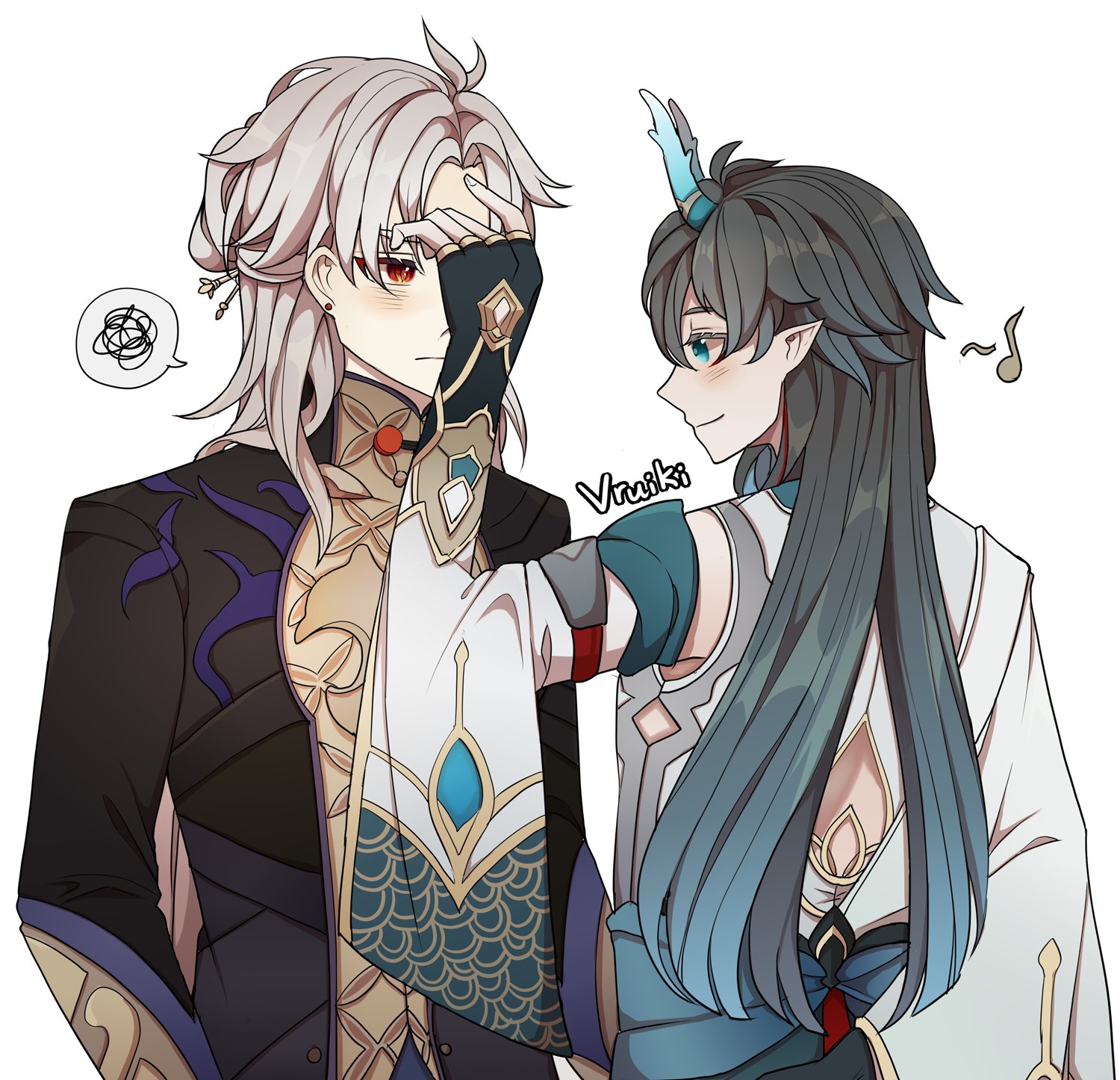 vrui on Twitter: "vidyadhara custom of touching one's forehead in greeting yx: quit doing it ...