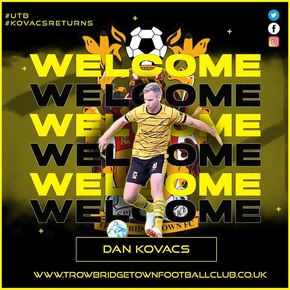 Trowbridge Town FC on Twitter: "KOVACS RETURNS TO THE BEES FOR 23/24! 📝 We are delighted to ...