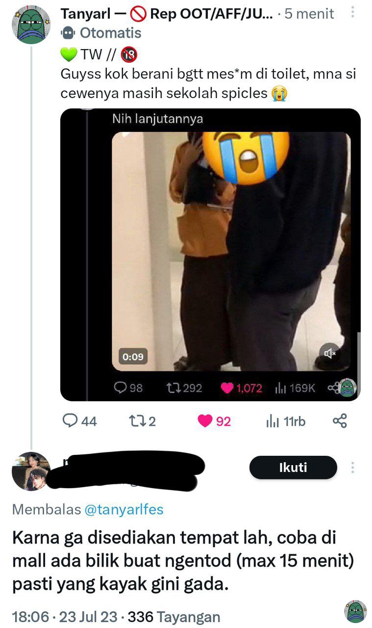 Tanyarl ㅡ 🚫 Rep Oot Aff Jualan On Twitter 💚 Tw Sex 18 Kok Kaya