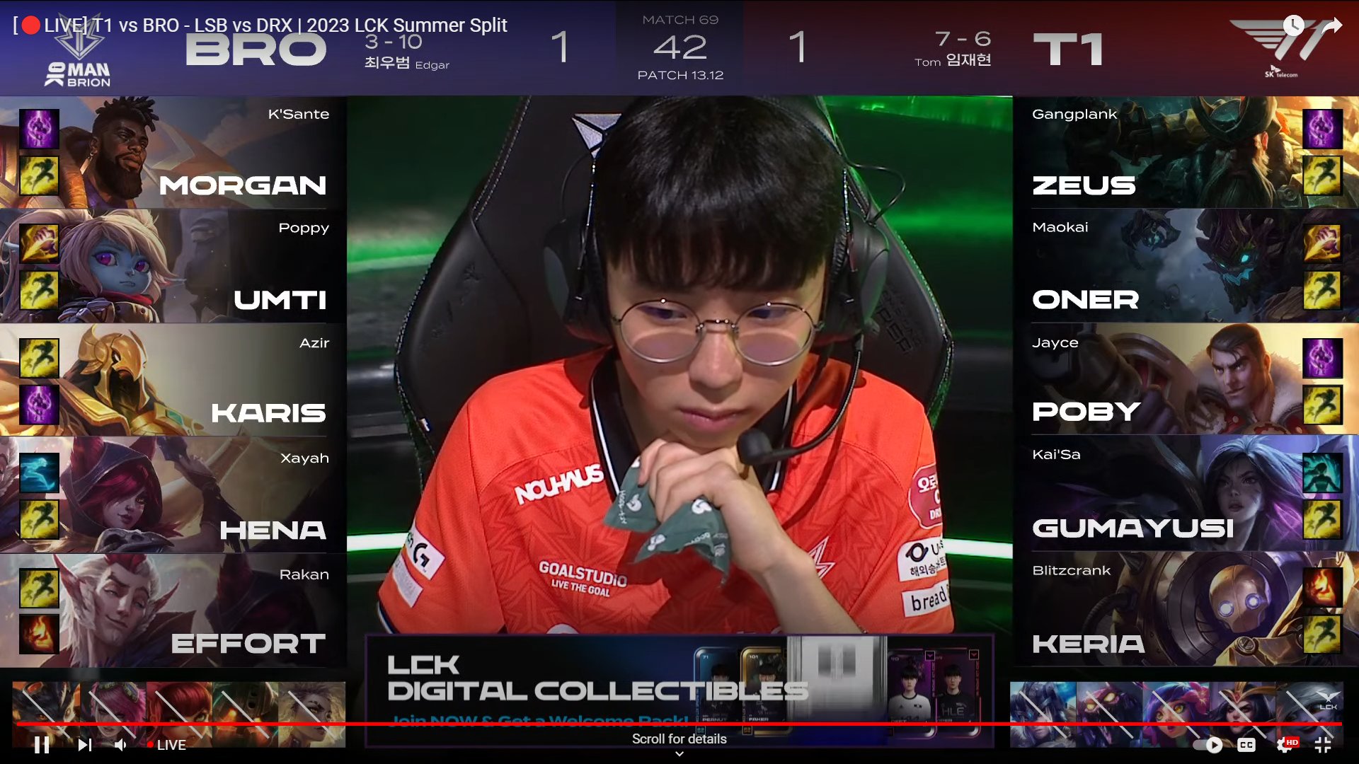 LS on Twitter: "Absolute thanos unloseable draft for T1. If T1 loses this game, it would suggest ...