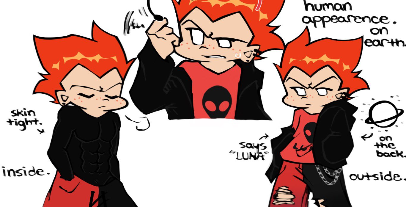 gray.dot on Twitter: "alien pico & alien bf. 🩵🧡👽 if you wish to see more info/artwork of them ...