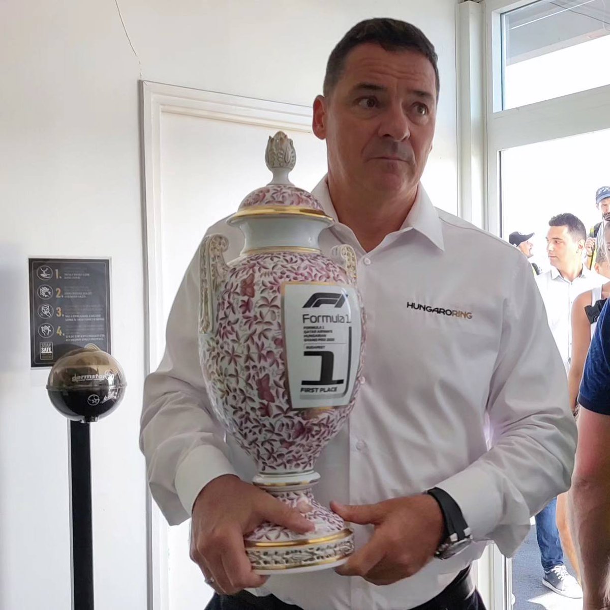 The #HungarianGP trophies are made by Herendi Porcelanmanufaktura Zrt ...