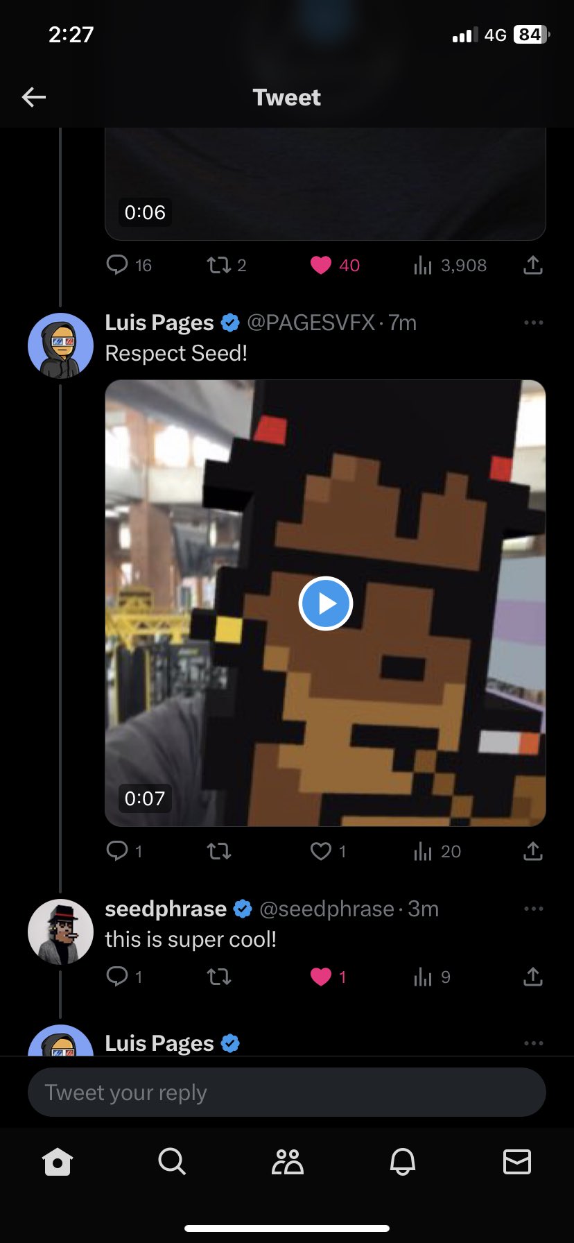 Luis Pages on Twitter: "Knowing that the man himself @seedphrase #1 CryptoPunk likes the ARPunks ...