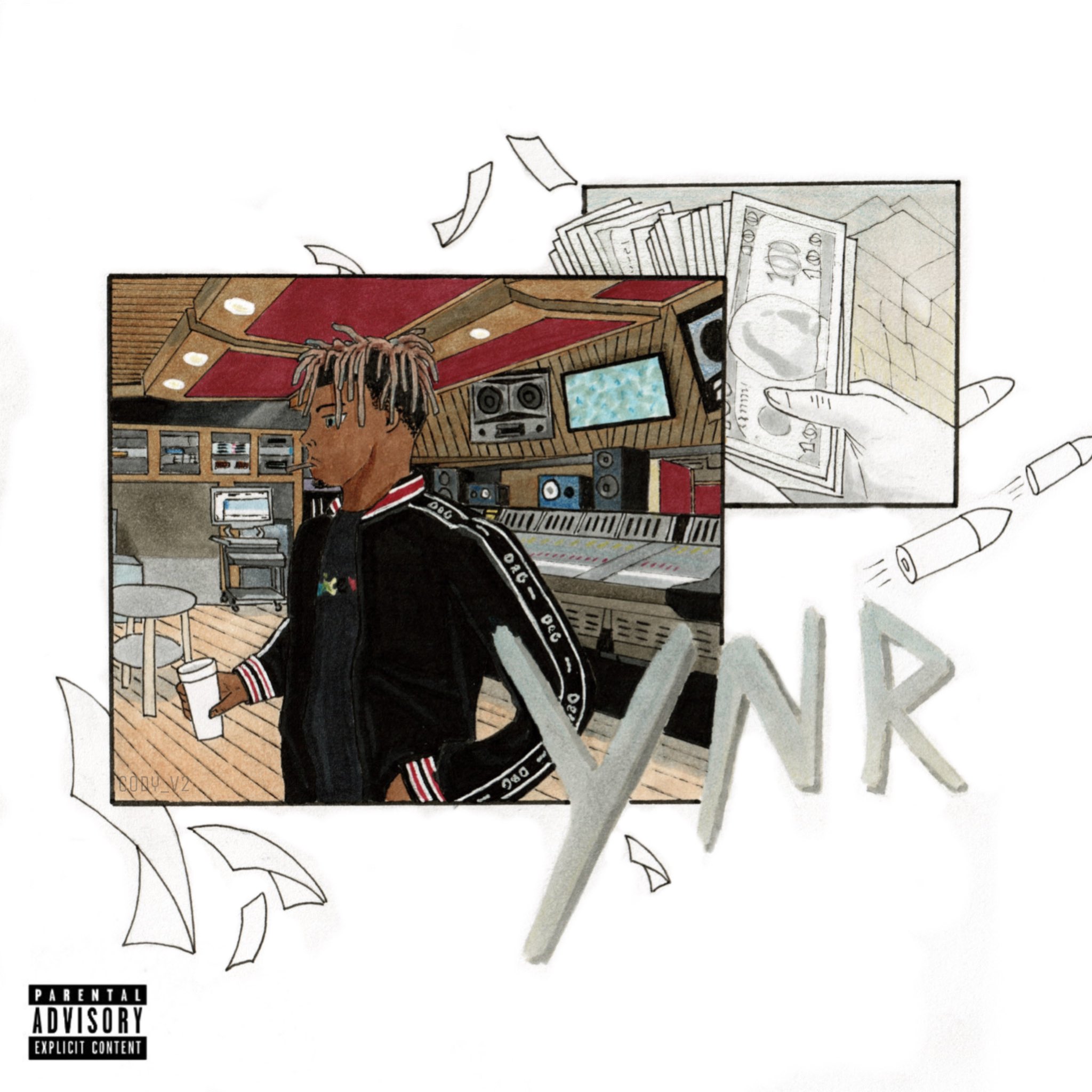Drawing Juice Wrld Cartoon The Party Never Ends Bravado