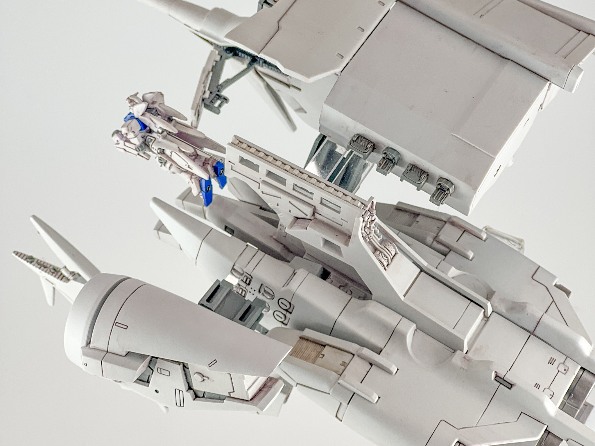 HIROFUMIX on Twitter: "スティメンが分離して浮いててオーキスとの接続構造とかコンテナに隠れてるとこどうなっているか図解した設定画稿のカッコよさを模型に落とし込もうというの ...