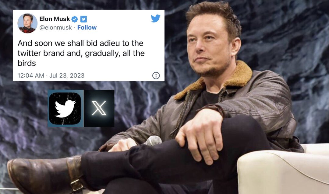 Jon Erlichman on Twitter: "The X era has begun at Twitter Elon Musk says the bird logo will be ...