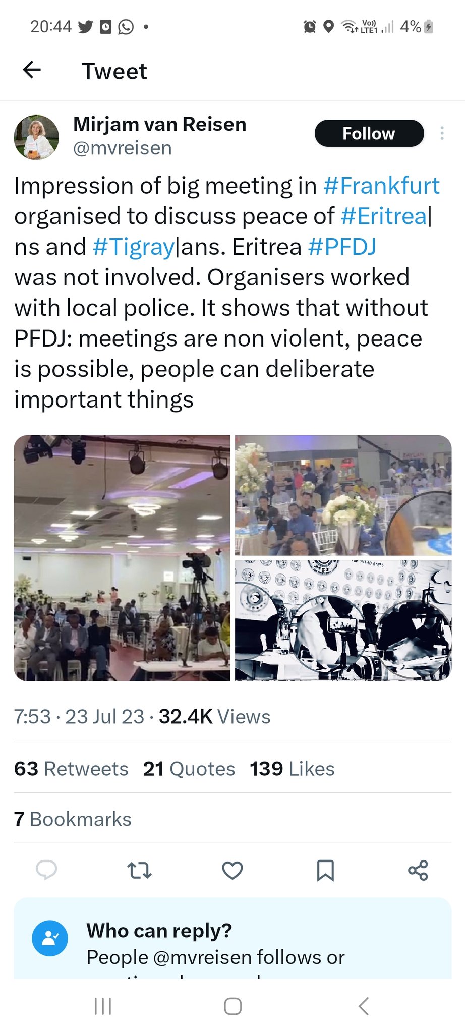 Feven Yemane on Twitter: "It's interesting that the likes for both of these tweets are from ...