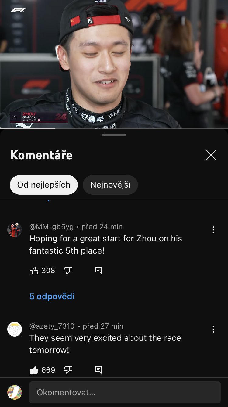 JK on Twitter: "So @F1 YouTube channel uploaded race reaction video… but they accidentally got ...