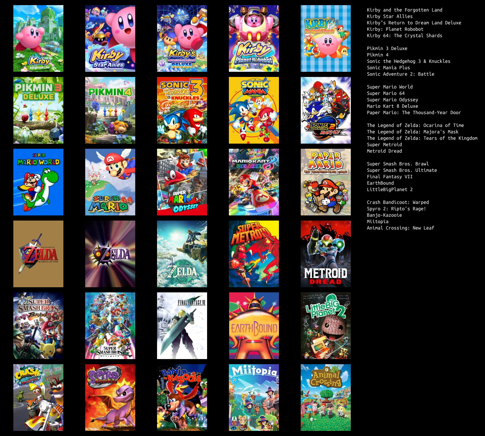Sean.Dee.W on Twitter: "My top 30 games of all time #Nintendo #NintendoSwitch https://t.co ...