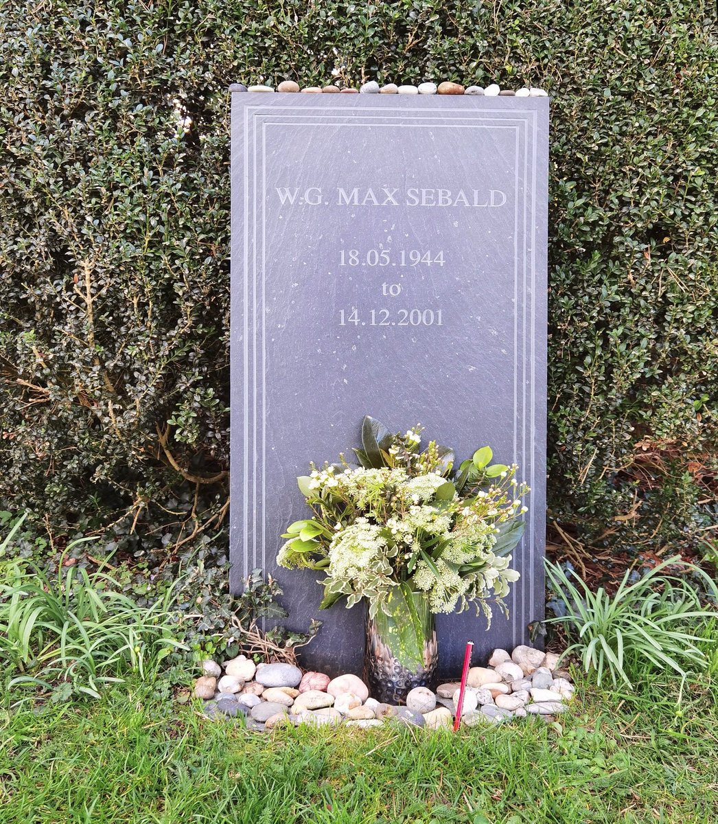 The German writer WG Sebald's grave at Framingham Earl, Norfolk ...