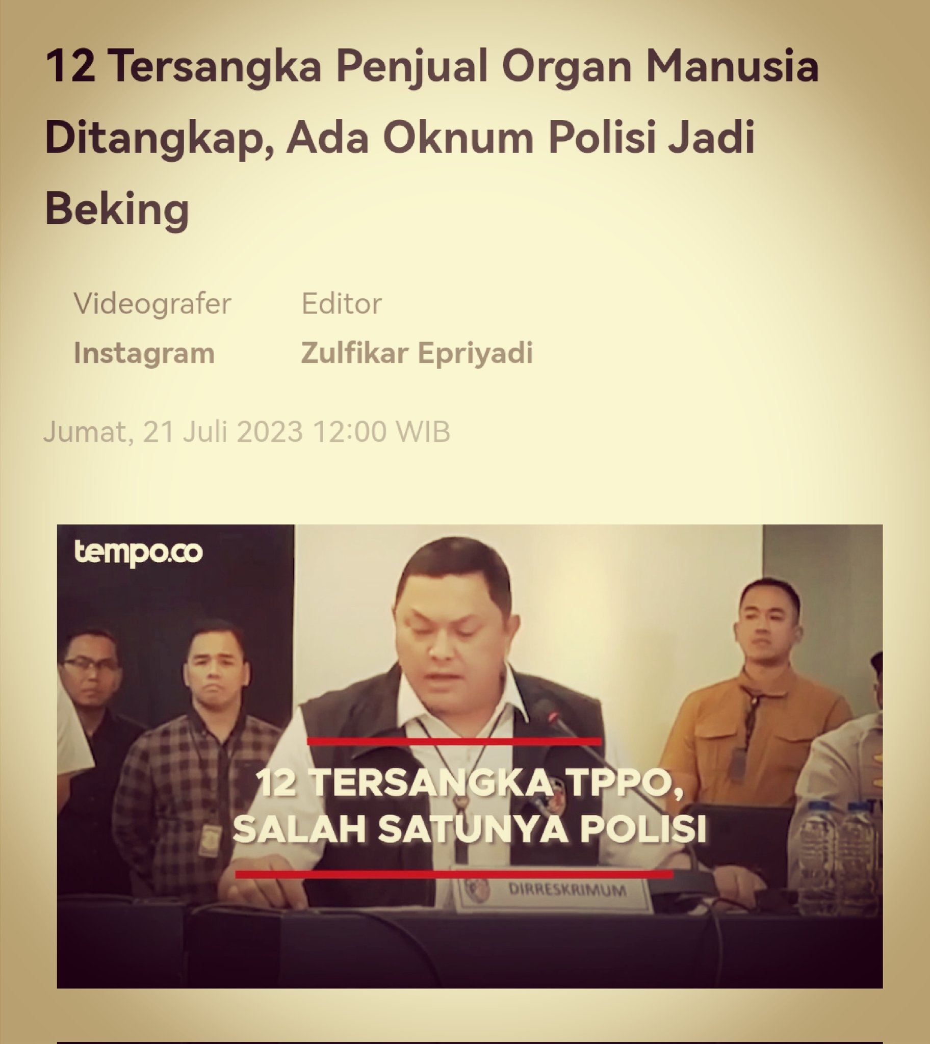 Habieb Selow on Twitter: "@jacklynchoppers Bersihkan... Sperti pesan Kompolnas "Tidak ada ampun ...