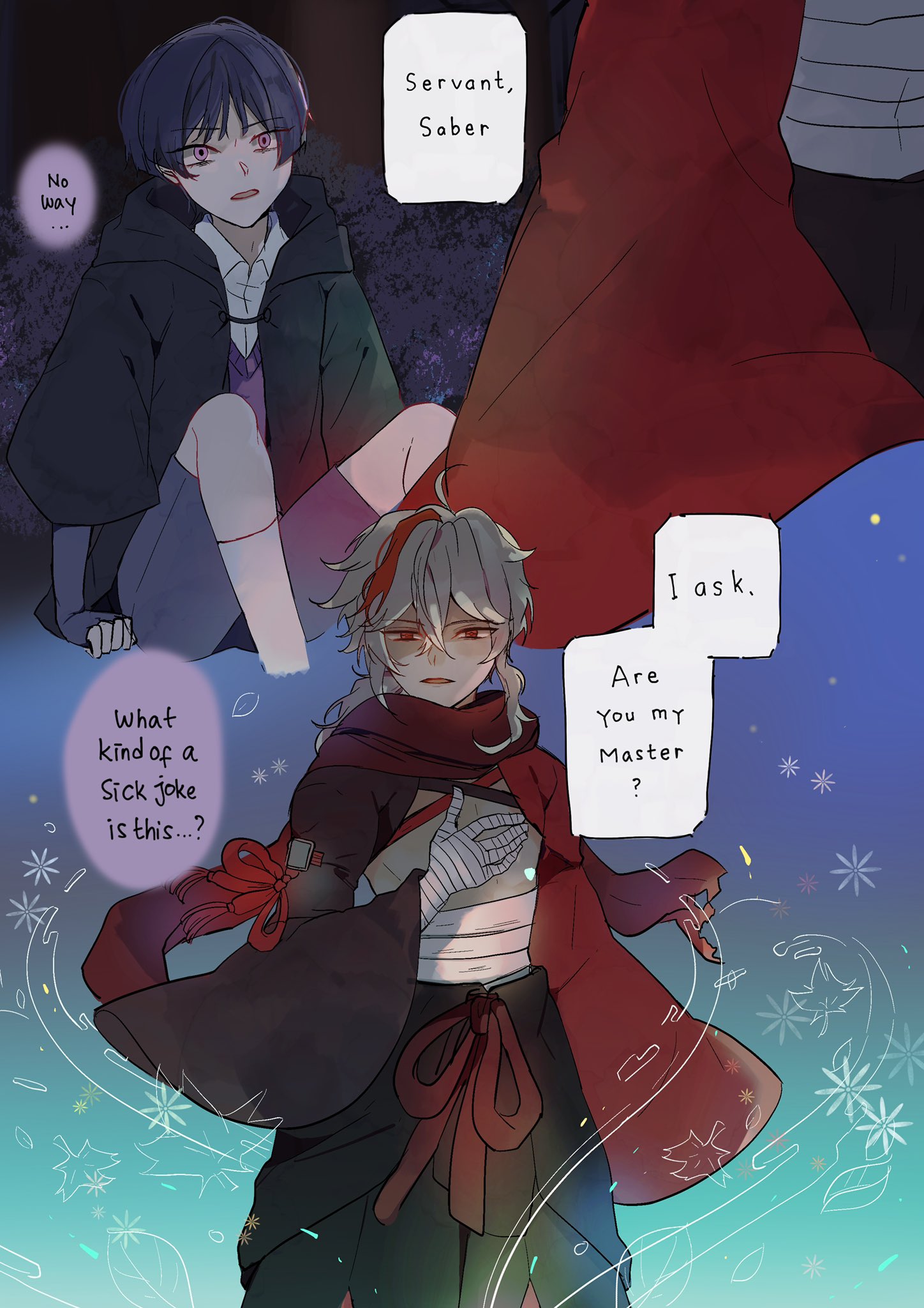 Aru on Twitter: "#kazuscara Fate Holy Grail War AU in which Scara joins the holy grail war in ...