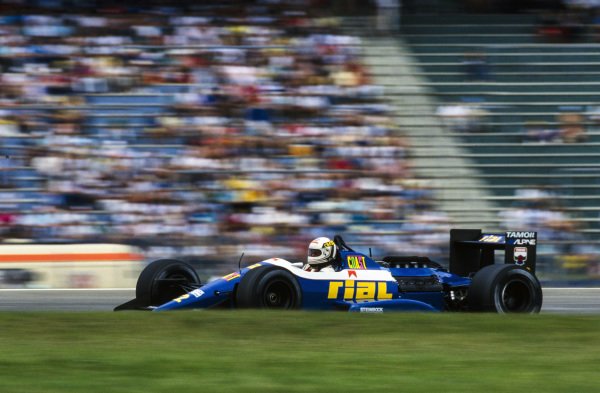 1980s F1 🏁 on Twitter: "Andrea de Cesaris (Rial-Ford-ARC1) qualified well in 14th position for ...