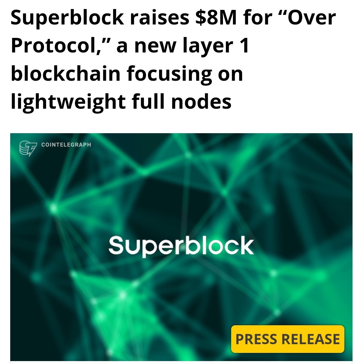 Airdropverse 🪐 on Twitter: "📣📣 Join the @overprotocol Waitlist 🔥🚀🚀 With recent funding of $8M ...