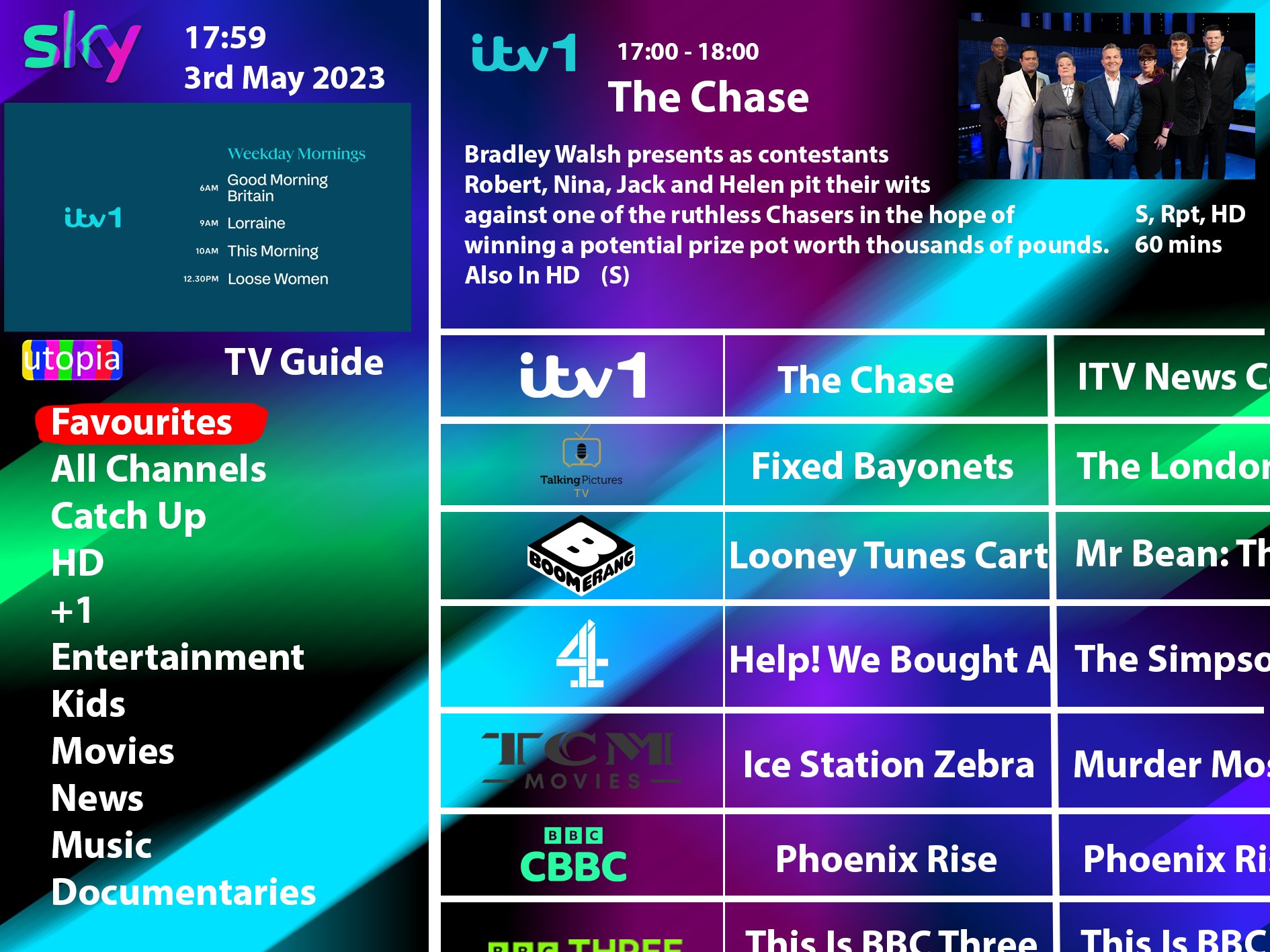 Media Central UK on Twitter: "Created this @skytv TV guide at college based on my Utopia project ...