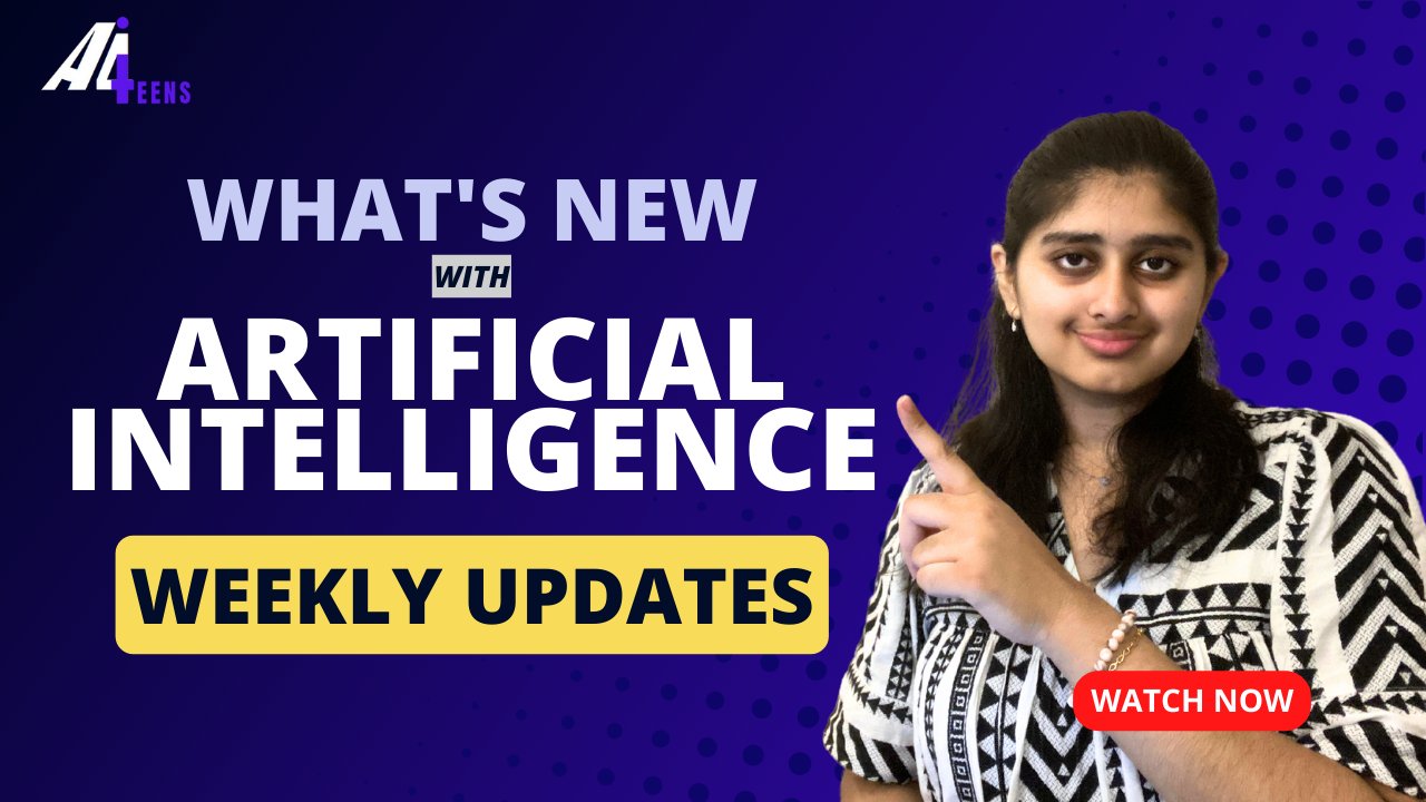 AI4Teens on Twitter: "Check out AI4Teens' new YouTube video: "What's New with Artificial ...