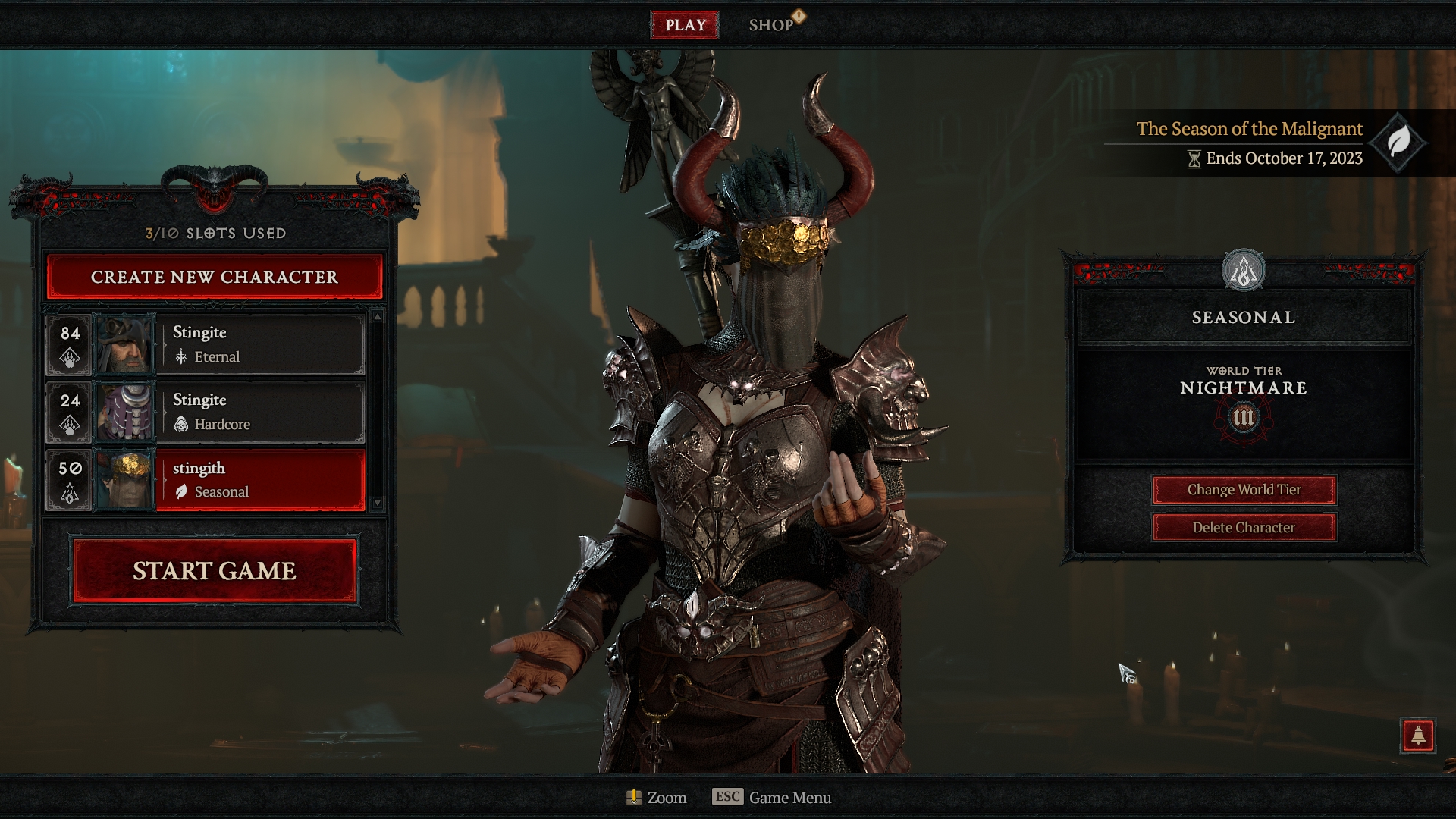 The Friendly Necromancer on Twitter: "The Friendly Necromancer: Level 50 Sorceress in Season One ...