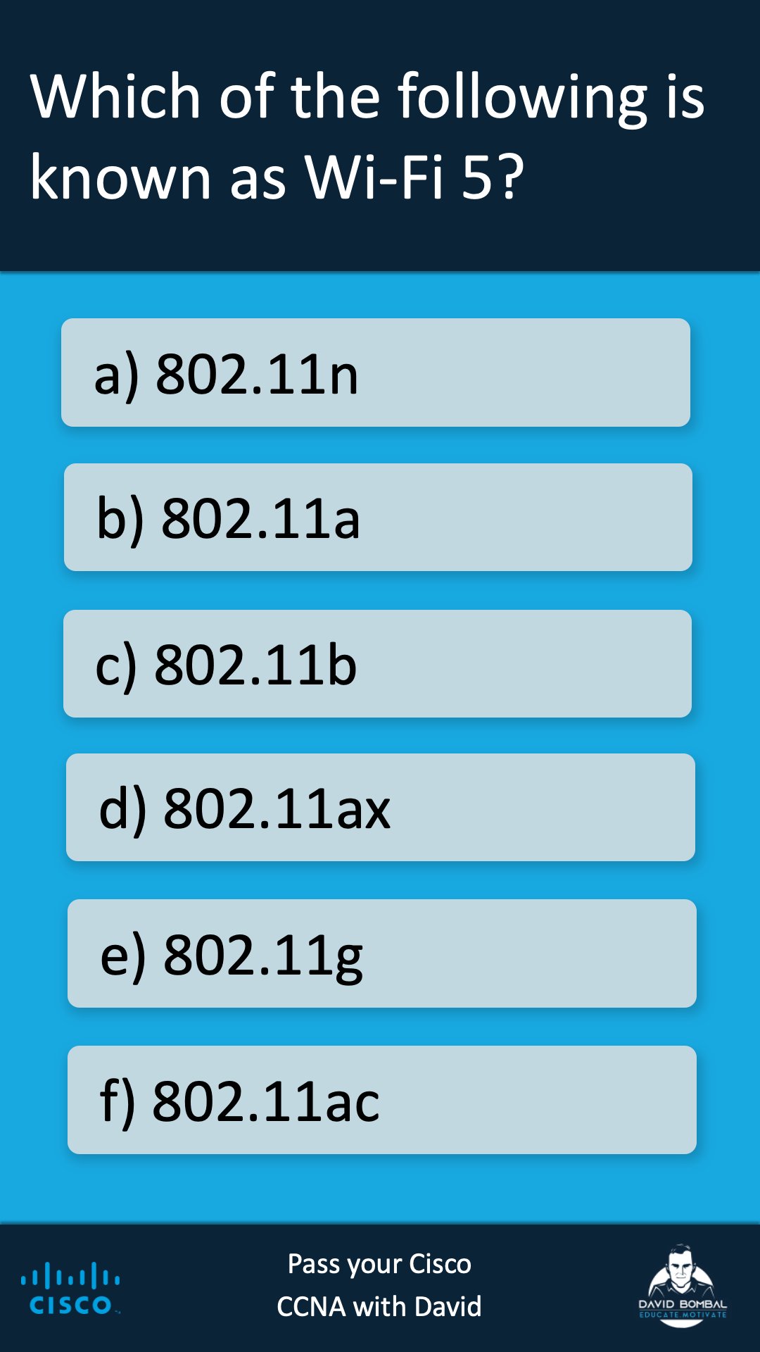 David Bombal on Twitter: "Pass your Cisco CCNA with David #CCNA #Devnet #Cisco #CCNP https://t ...